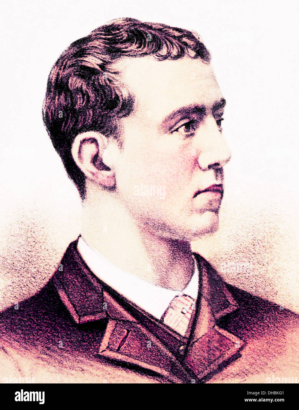 Vintage portrait of English middleweight boxer Charley Mitchell (1861 ...