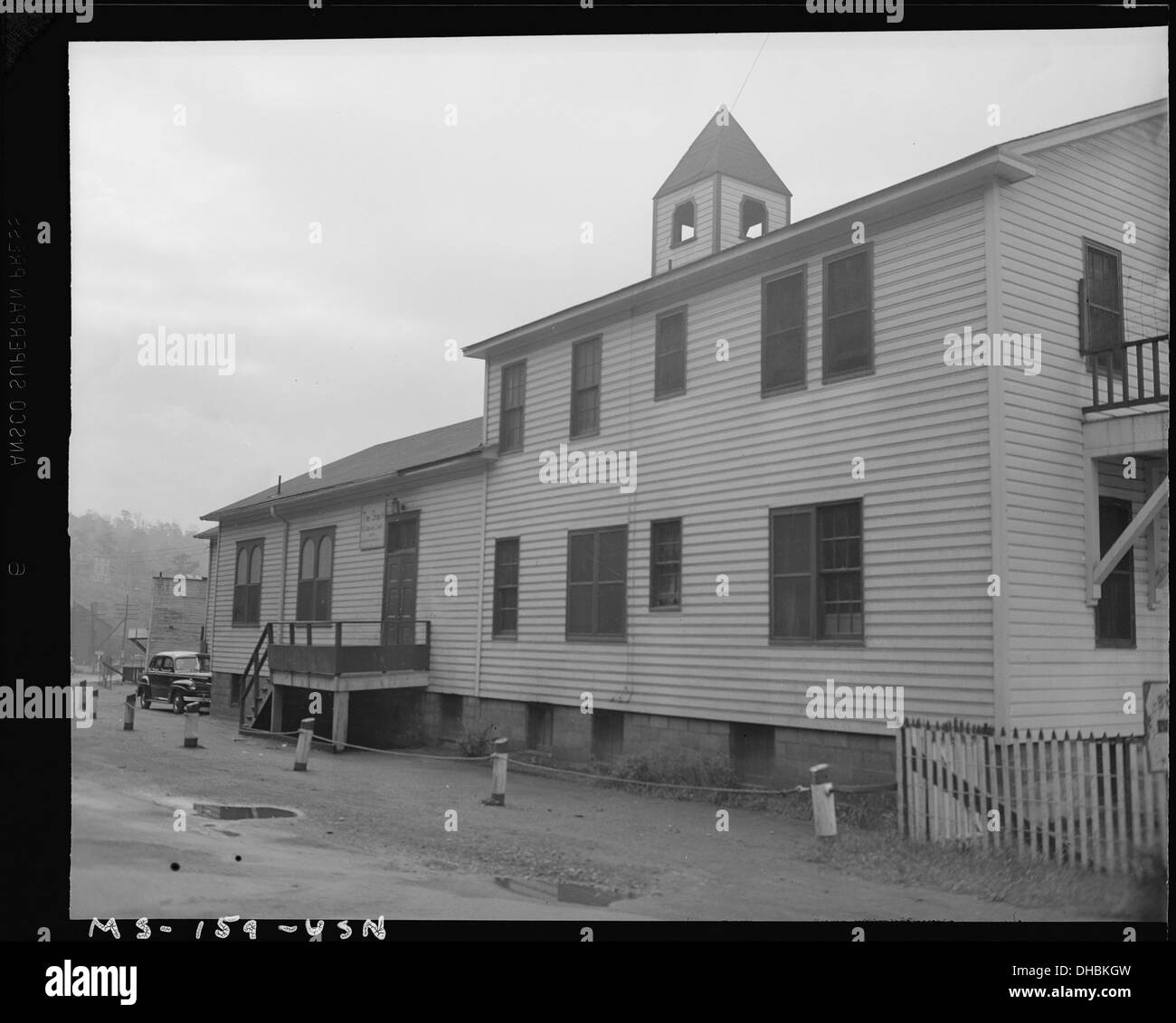 Community center building america Black and White Stock Photos & Images ...