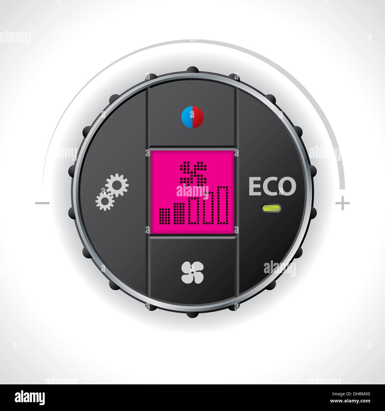 Car ac control with options and lcd display Stock Photo - Alamy