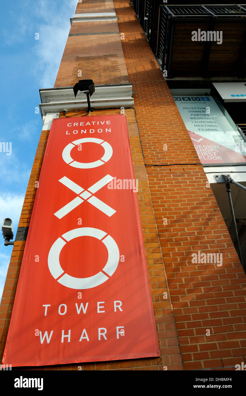 London, England, UK. Oxo Tower Wharf on the South Bank of the Thames ...
