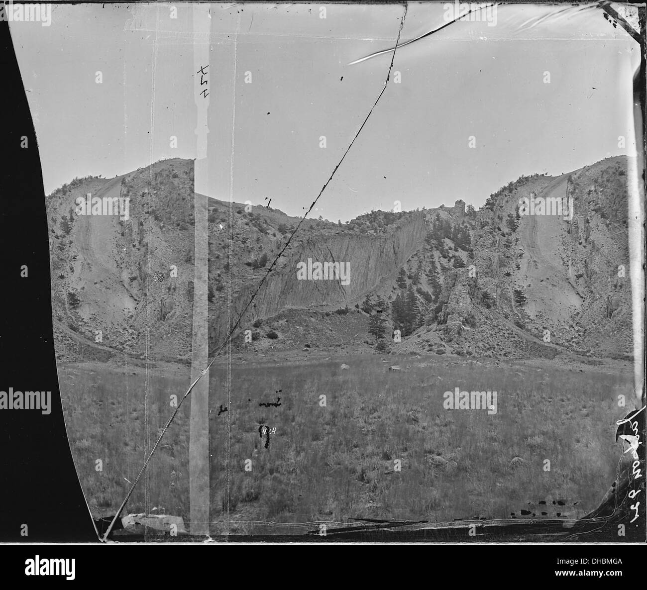 A view of Devil's Slide, a notable rock formation on Cinnabar Mountain ...