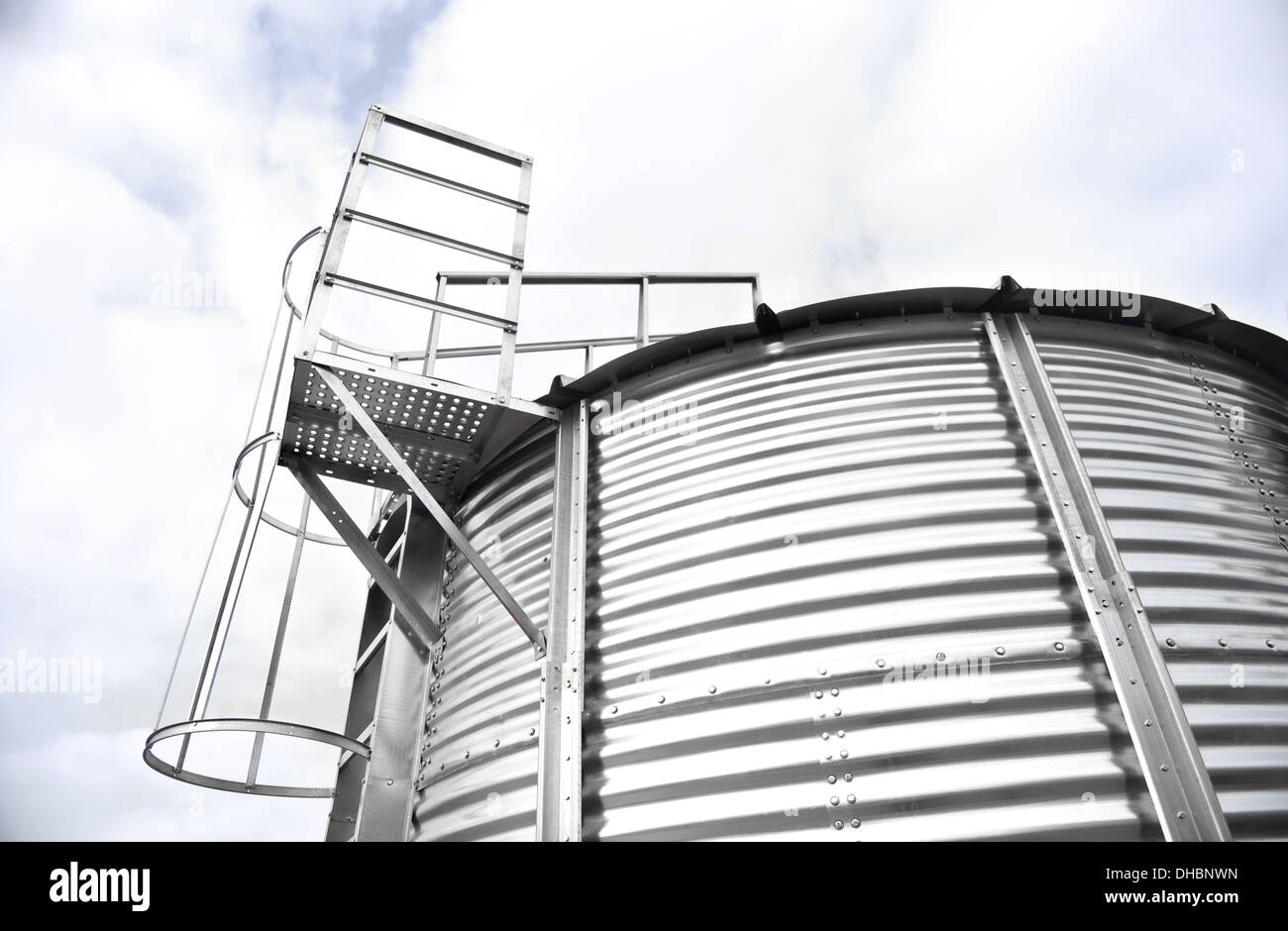 Round storage silo for agricultural products Stock Photo - Alamy