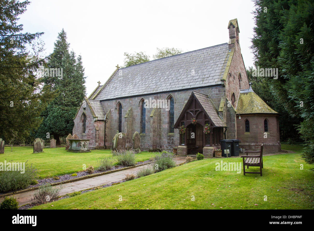 The Holy Trinity Church Bickerton Cheshire England UK Stock Photo - Alamy