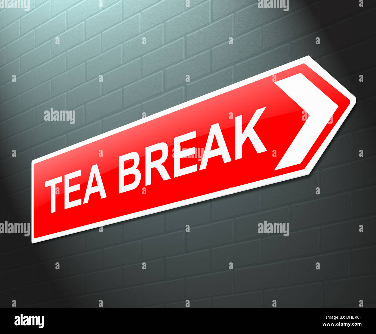 Tea break concept Stock Photo - Alamy