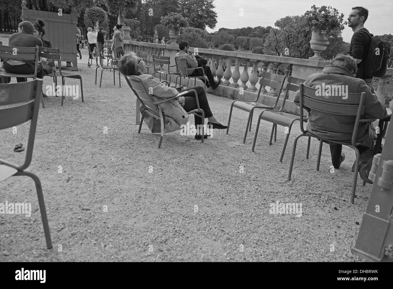 Resting in a chair Stock Photo - Alamy