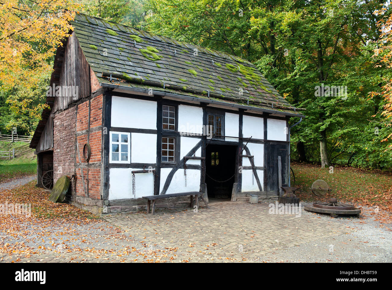 Old smithery from the nineteenth century, Germany, Europe Stock Photo ...
