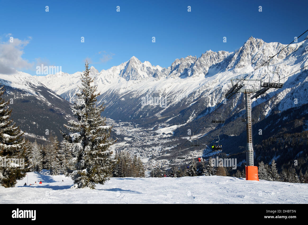 Chamonix winter town hi-res stock photography and images - Alamy