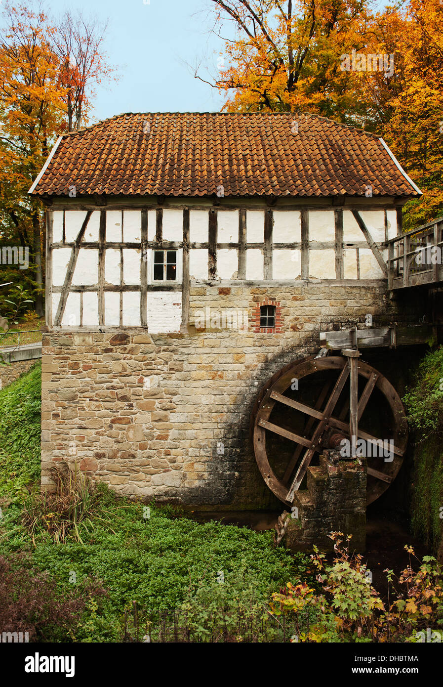 Old water mill from the eighteenth century, Germany, Europe Stock Photo ...