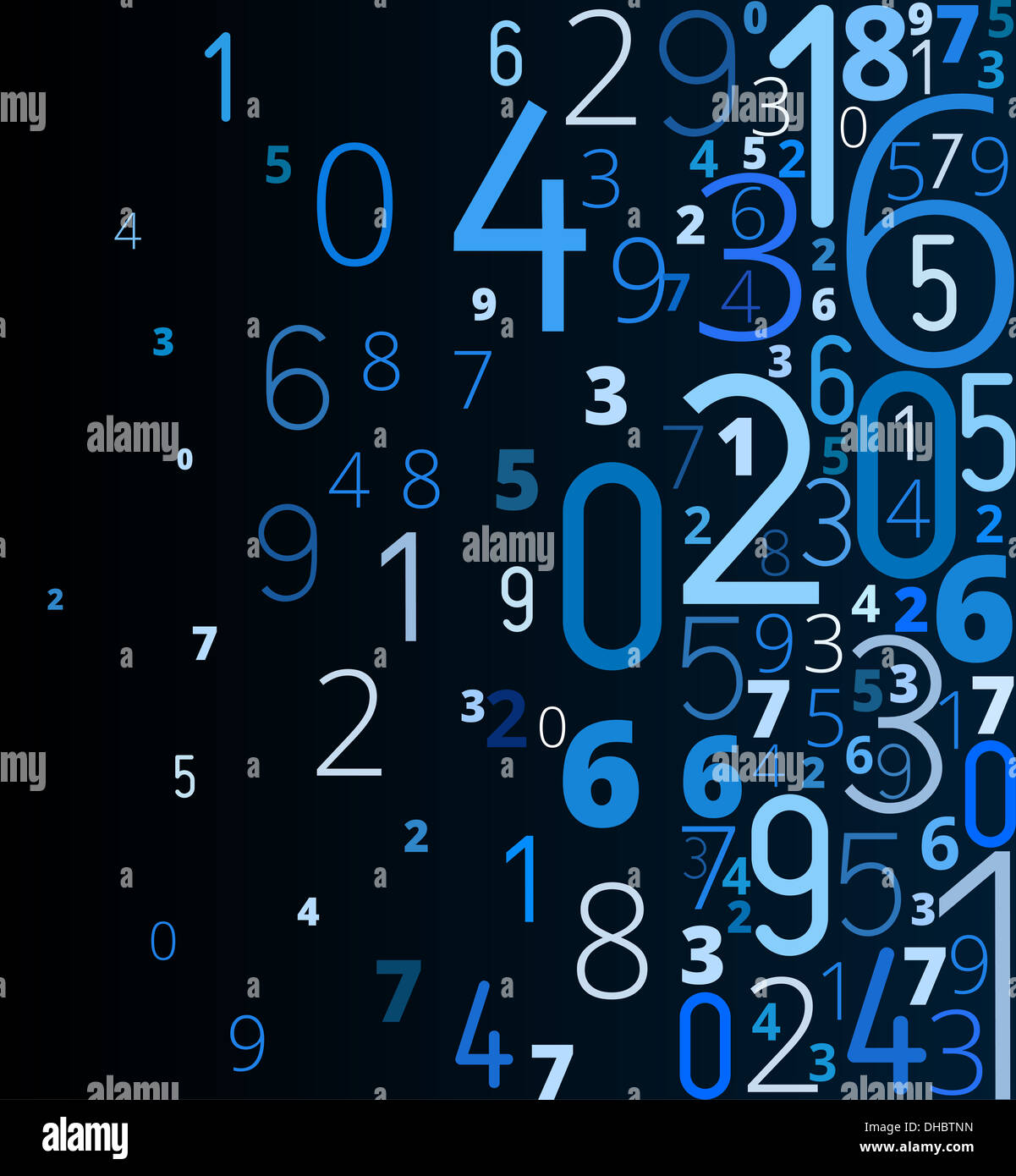Vector background from numbers Stock Photo - Alamy