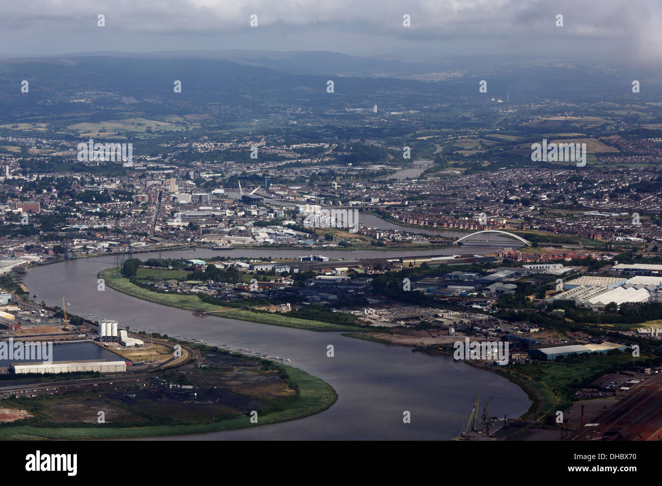 Cardiff aerial hi-res stock photography and images - Alamy