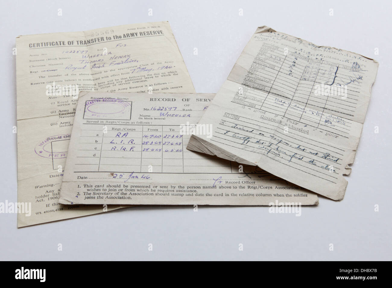 Sevice records hi-res stock photography and images - Alamy