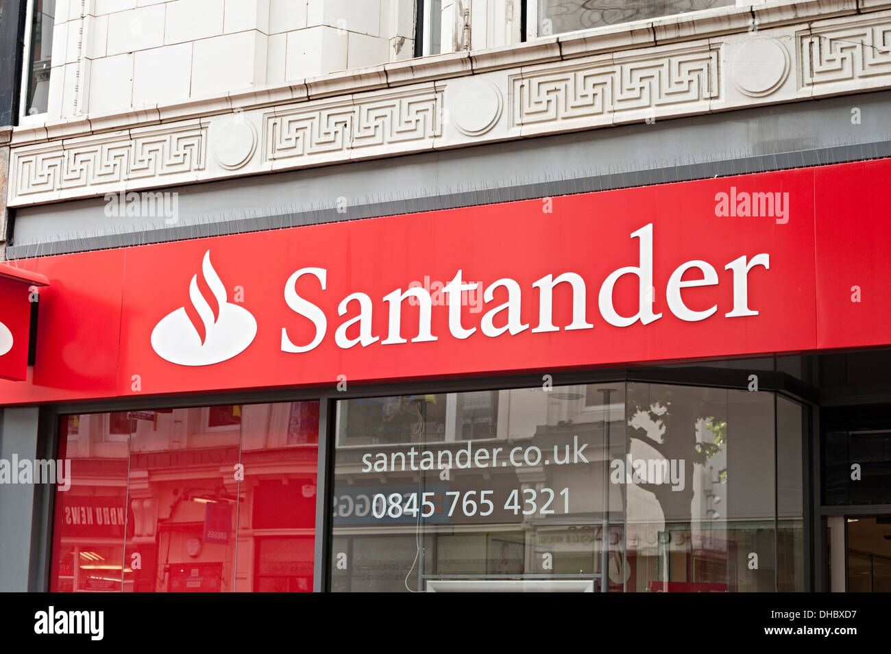Birmingham branch bank of santander Spanish bank Stock Photo - Alamy