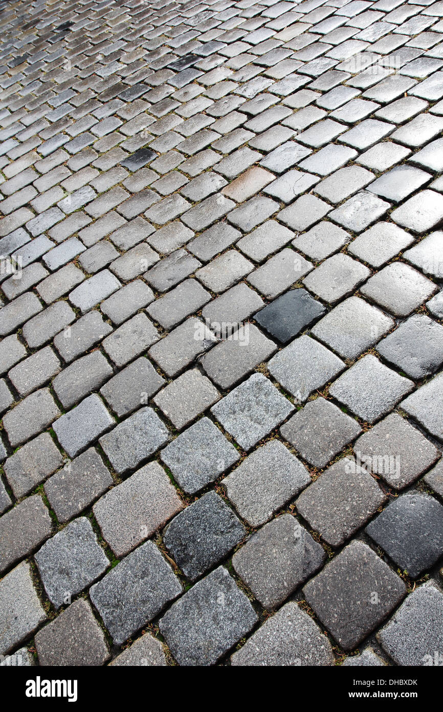 Wet cobbles cobblestones hi-res stock photography and images - Alamy