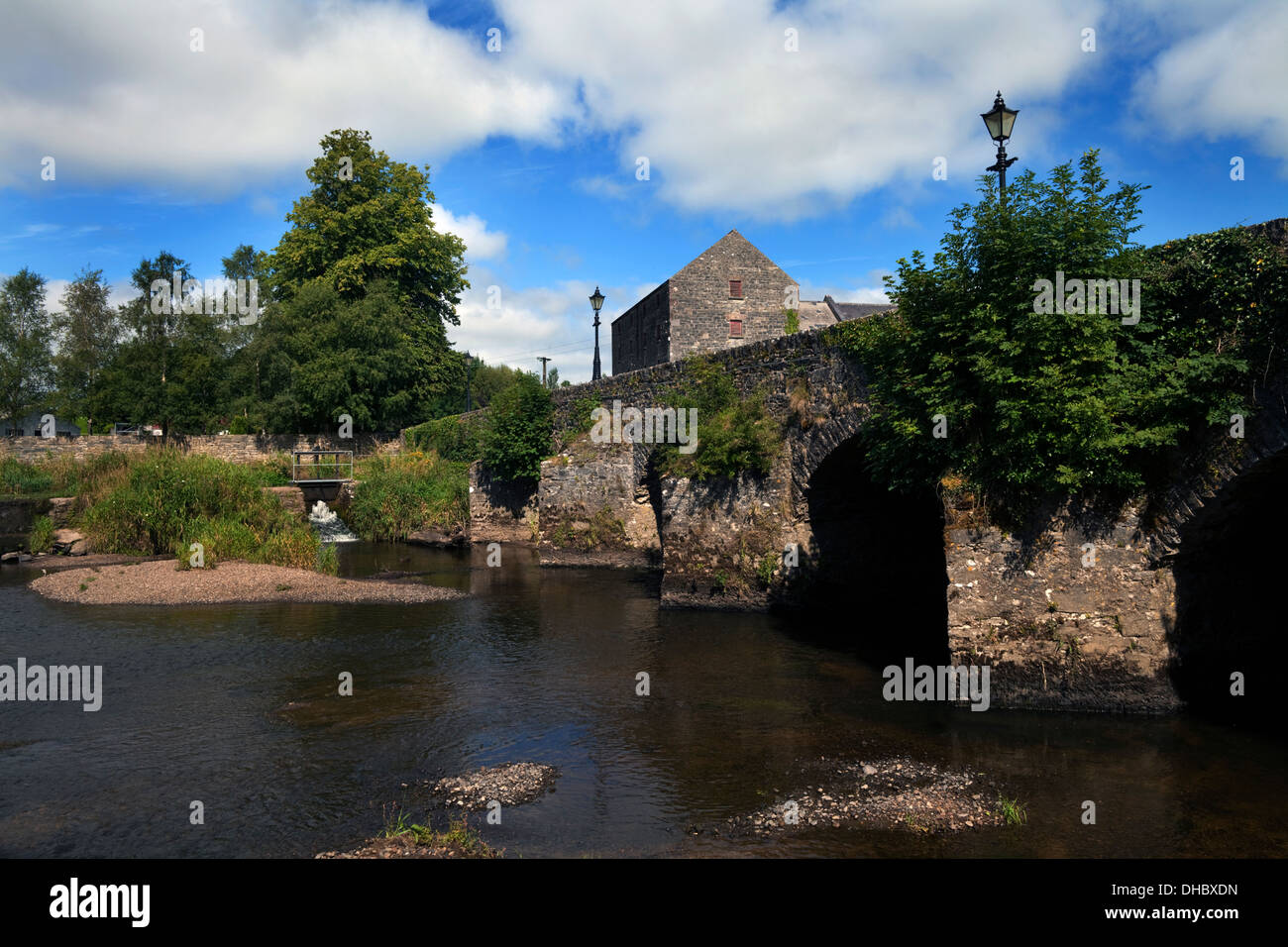 Bridge over the River Nore and corn mill built around the beginning of ...