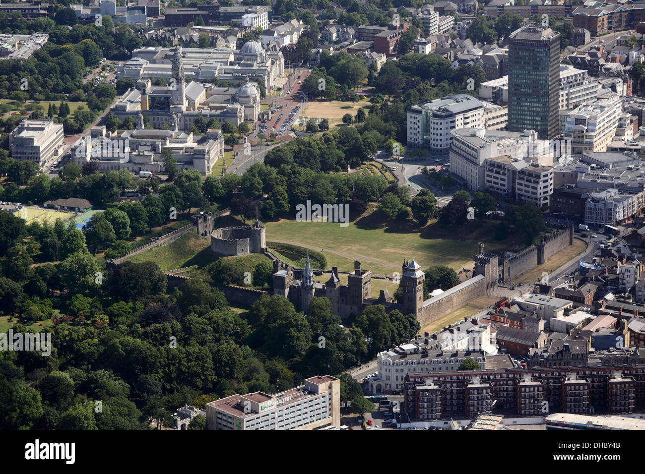 Cardiff aerial view hi-res stock photography and images - Alamy