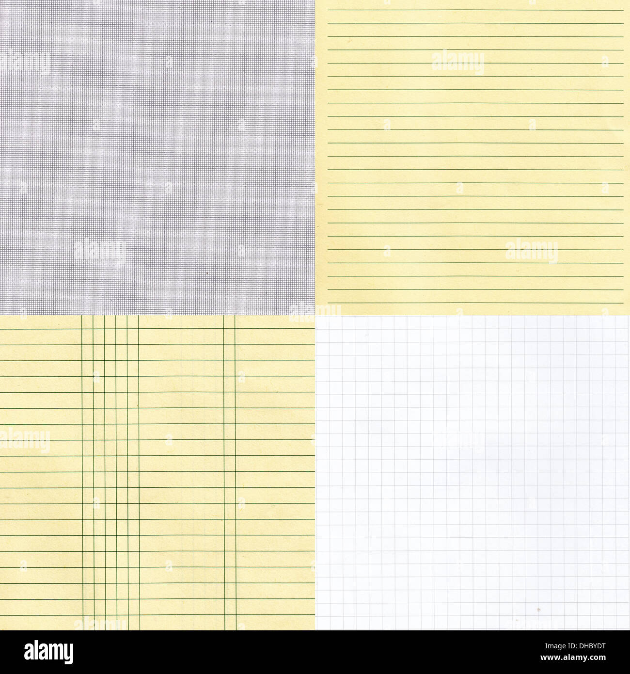 Various grid paper textures as background Stock Photo - Alamy