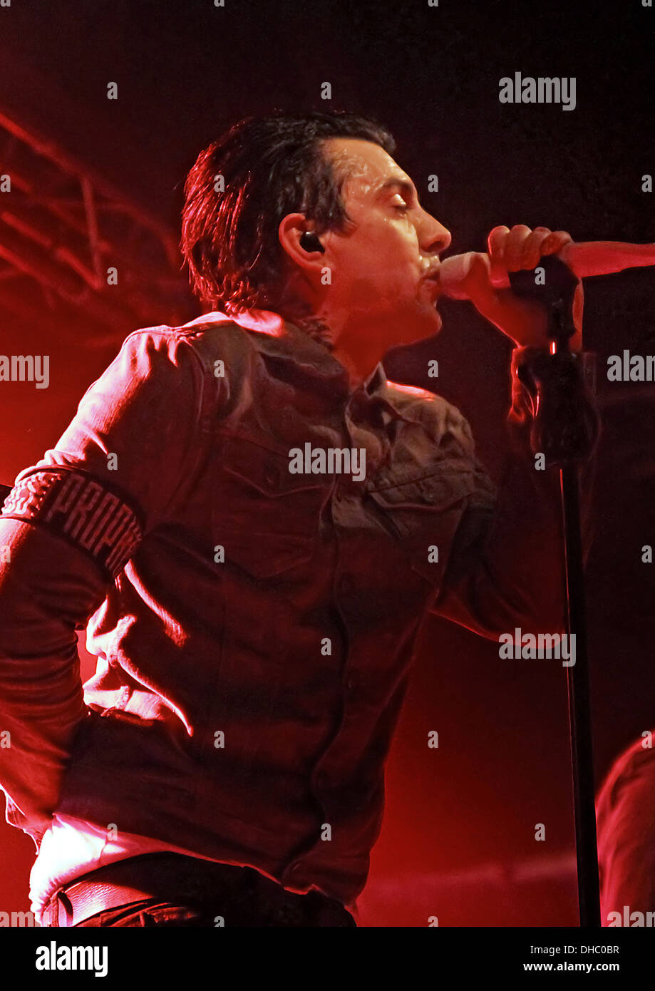 Ian Watkins of Lostprophets performing at Liverpool O2 Academy ...
