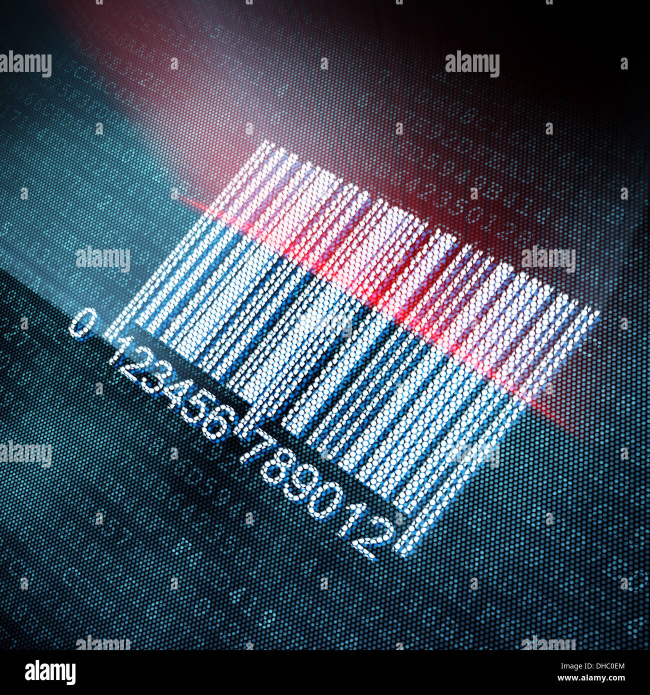 Pixeled barcode illustration Stock Photo - Alamy