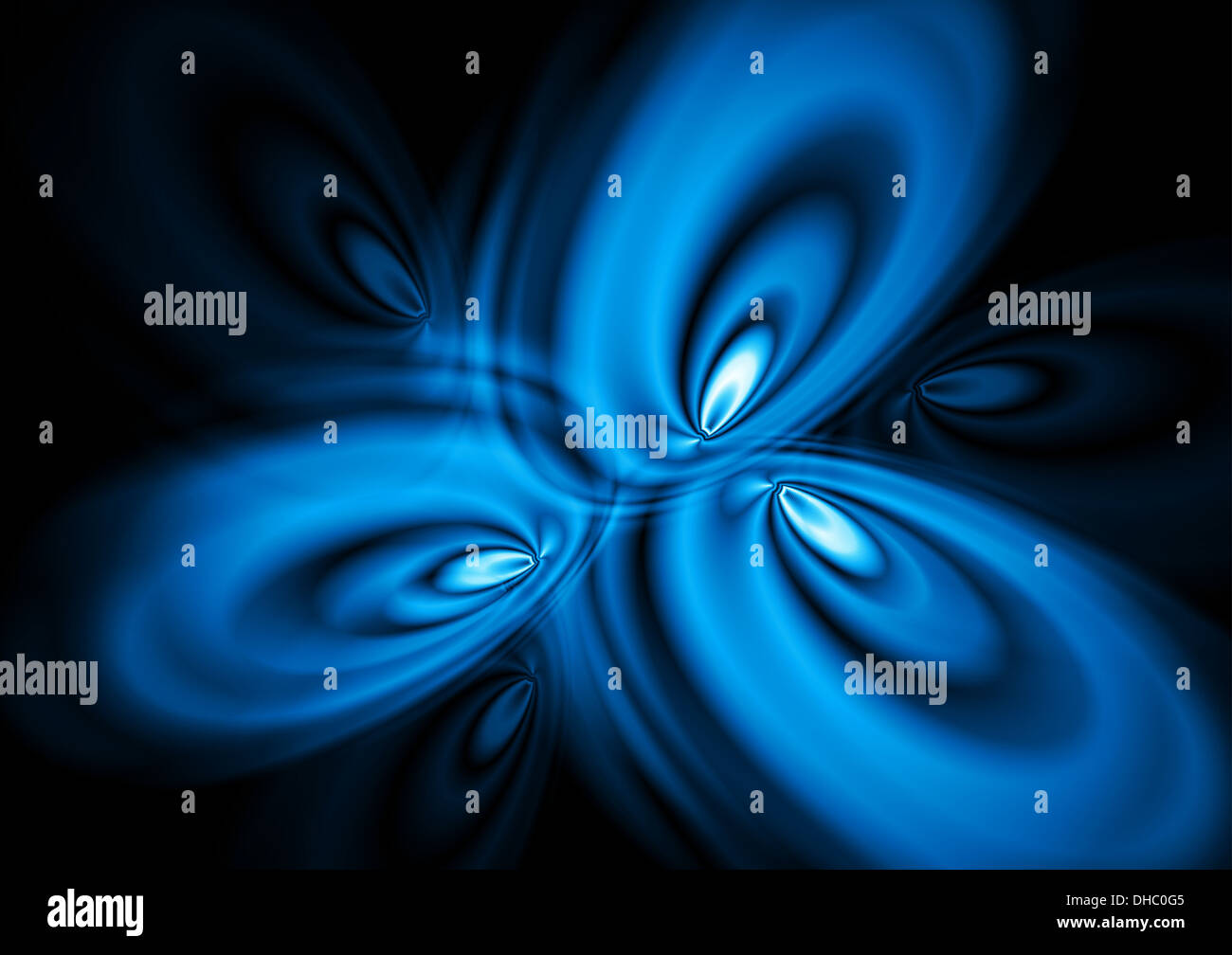 Bright blue wave design. Vector eps 10 Stock Photo - Alamy