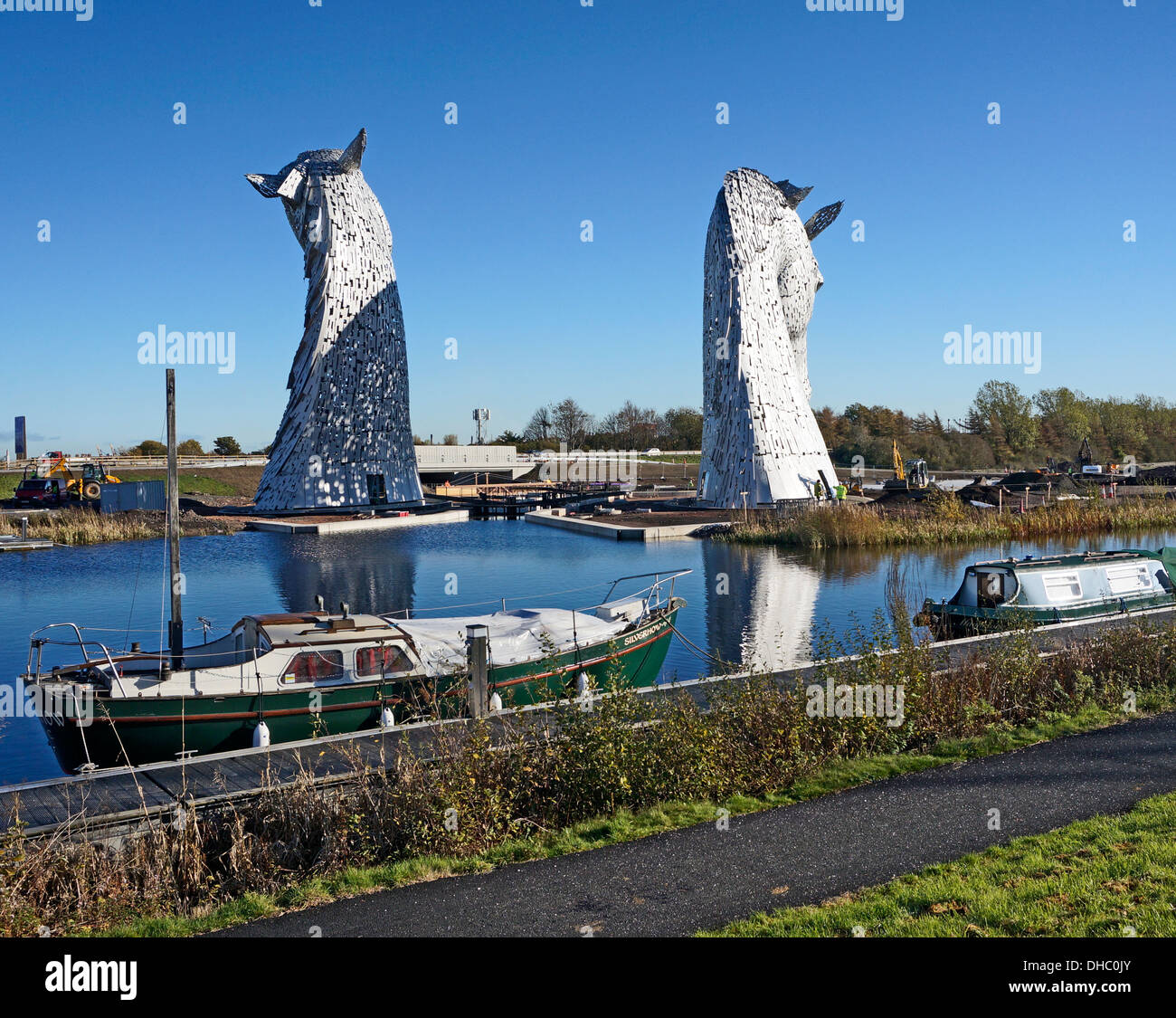 The Kelpies At The Helix Beside The Entrance To The Forth And Clyde Canal