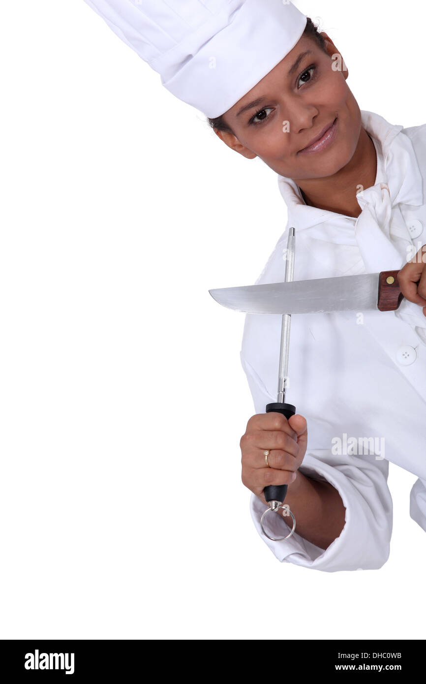 a restaurant chef posing Stock Photo - Alamy