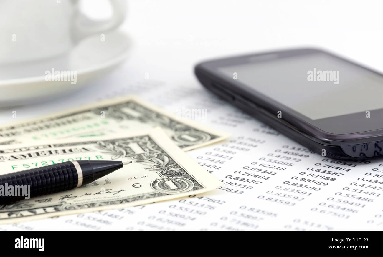 Statistics work in morning Stock Photo - Alamy