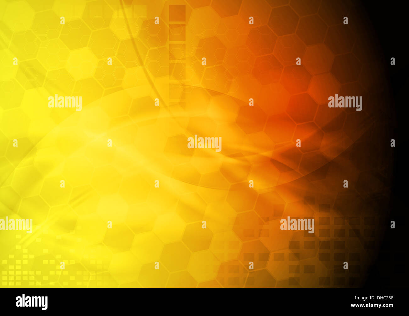 Bright yellow hi-tech background. Vector eps 10 Stock Photo - Alamy