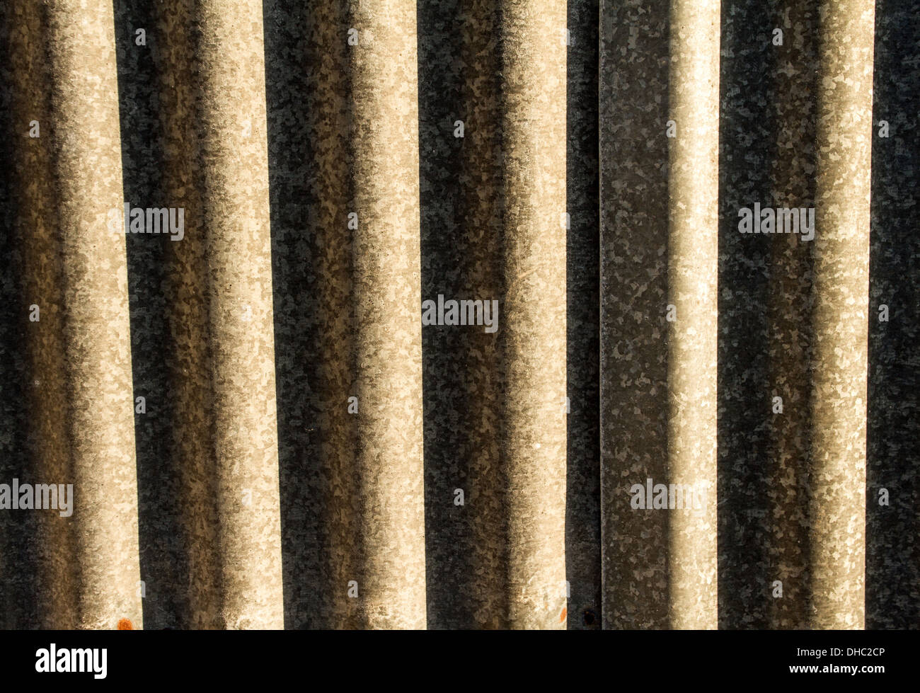 Corrugated metal with lights and shadows, background Stock Photo - Alamy