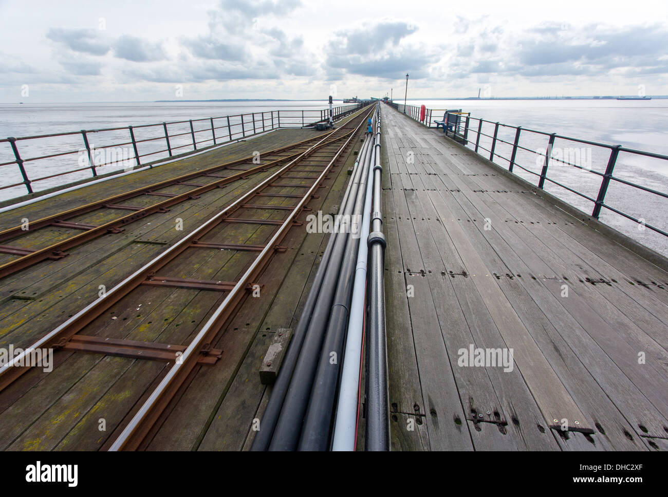 12/10/2013 Southend Pier and river Thames. Southend-On-Sea, Essex ...