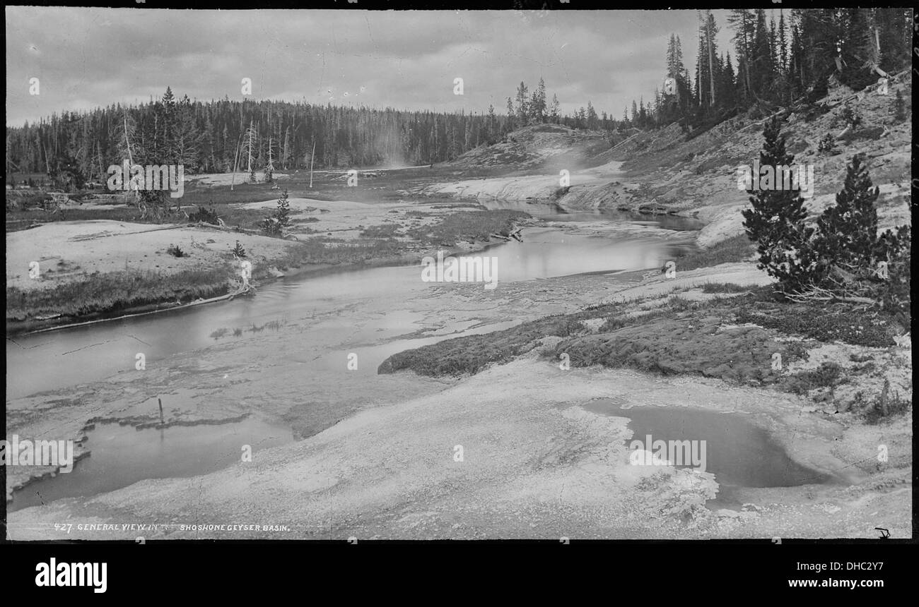 The Shoshone Geyser Basin in Yellowstone National Park is a geothermal ...