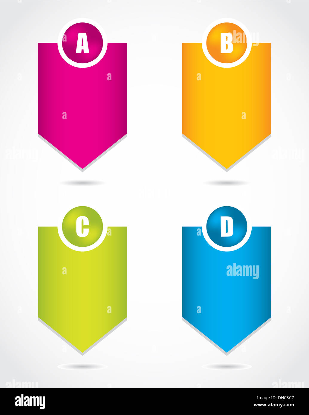 paper progress labels- product choice or versions with special design ...