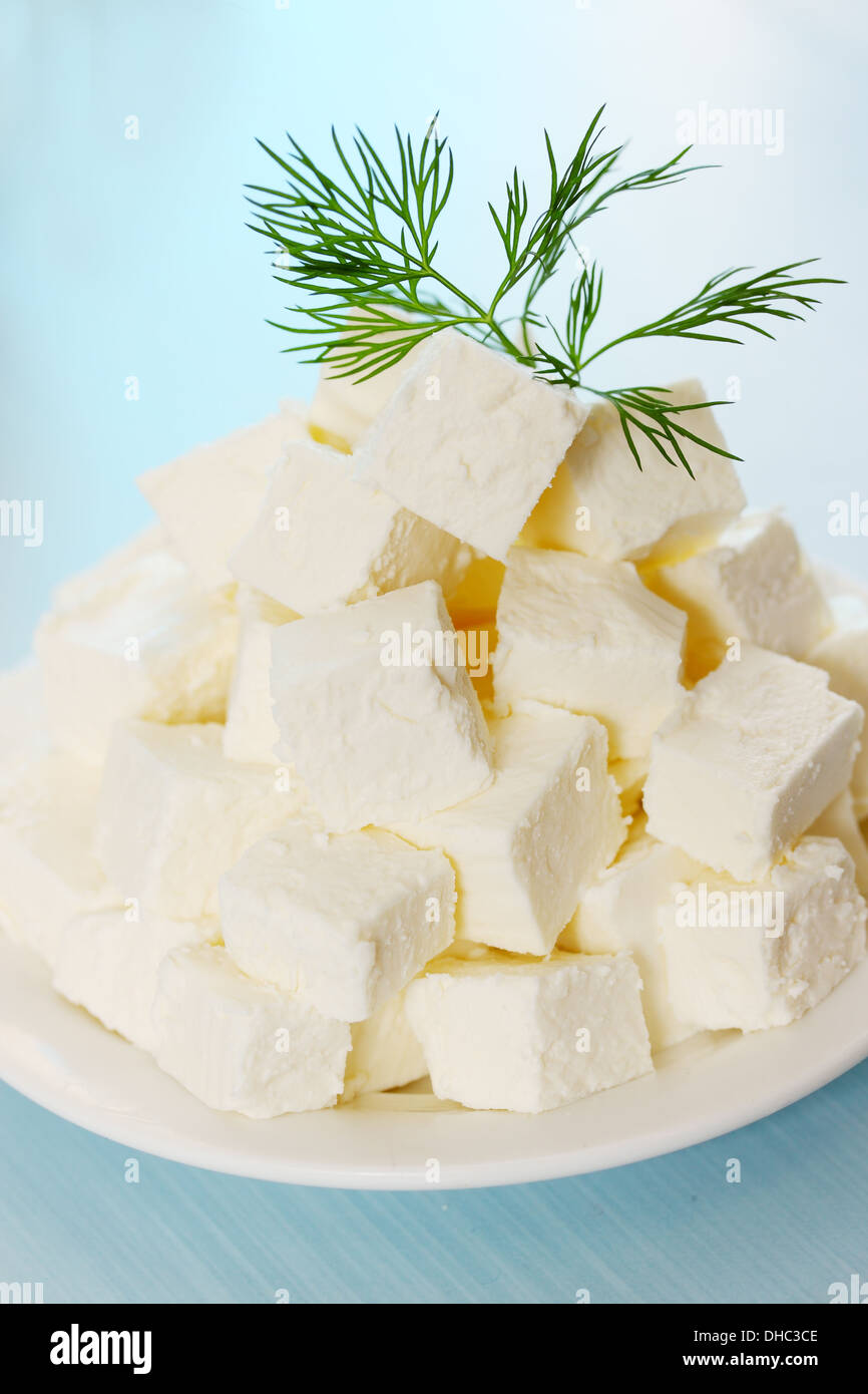 Close up feta cheese dairy products hi-res stock photography and images ...