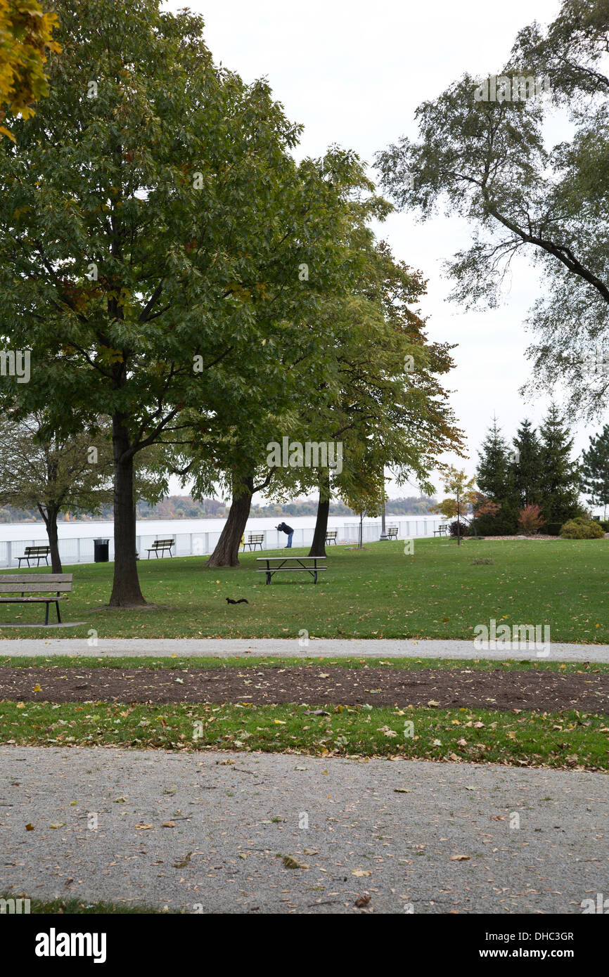 Windsor Ontario Canada Riverside Detroit Park Stock Photo - Alamy
