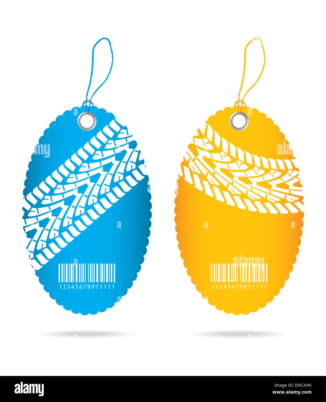 special price tags with tire design Stock Photo - Alamy