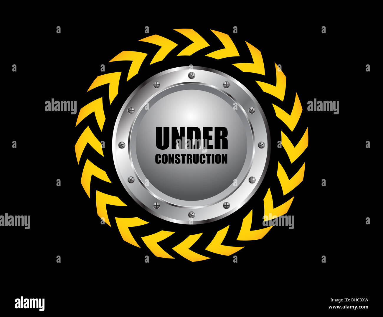 illustration of under construction background Stock Photo - Alamy