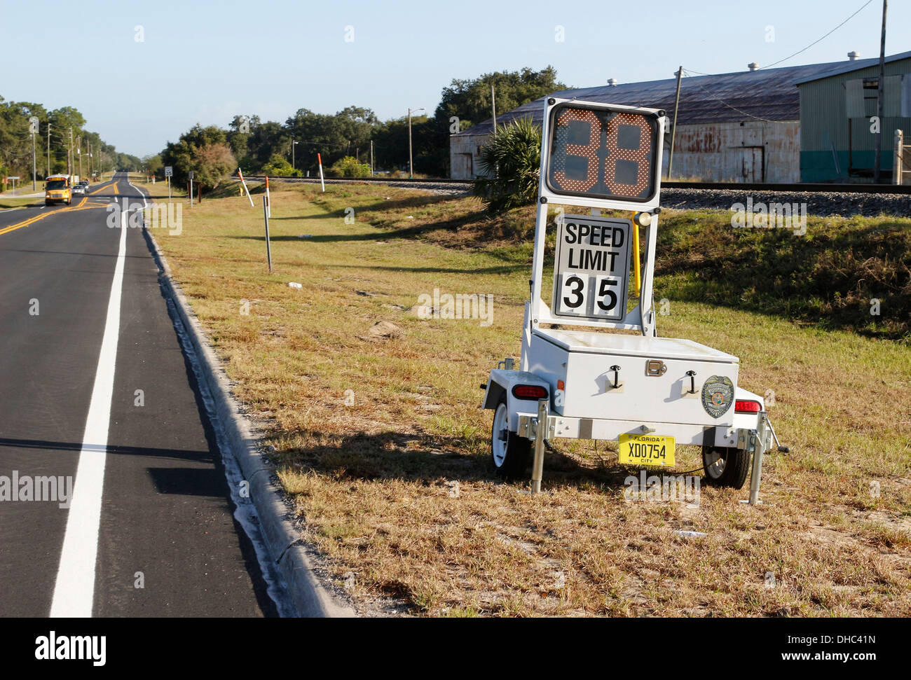 Speeding police car us hi-res stock photography and images - Alamy