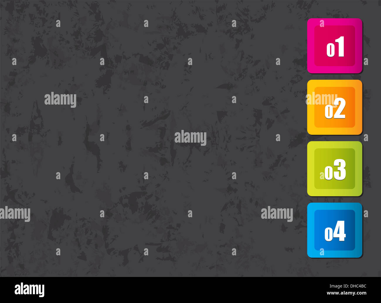 grunge background with colorful numbered squares Stock Photo - Alamy