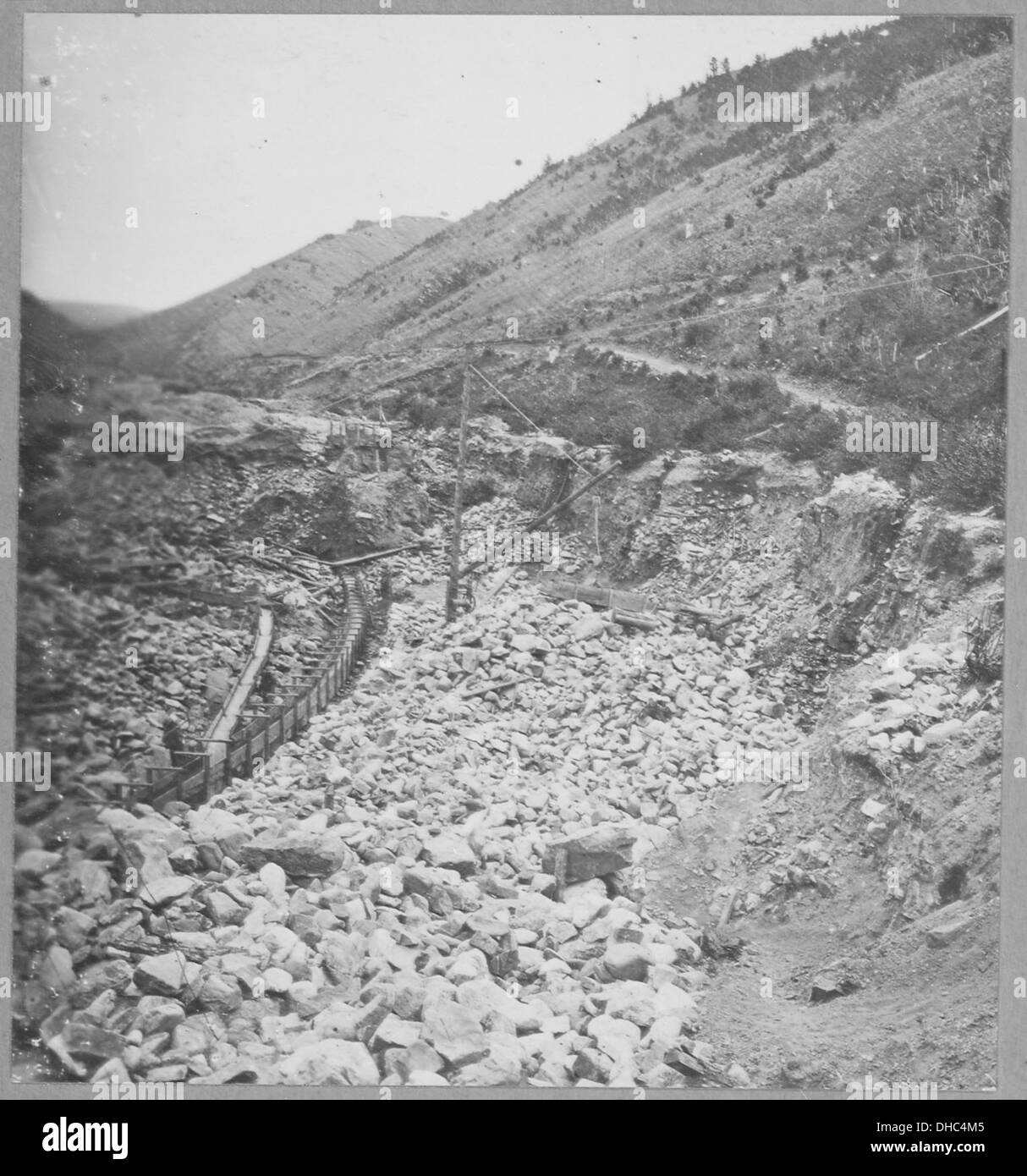 Hydraulic mining in Alder Gulch, Madison County, Montana, during the ...