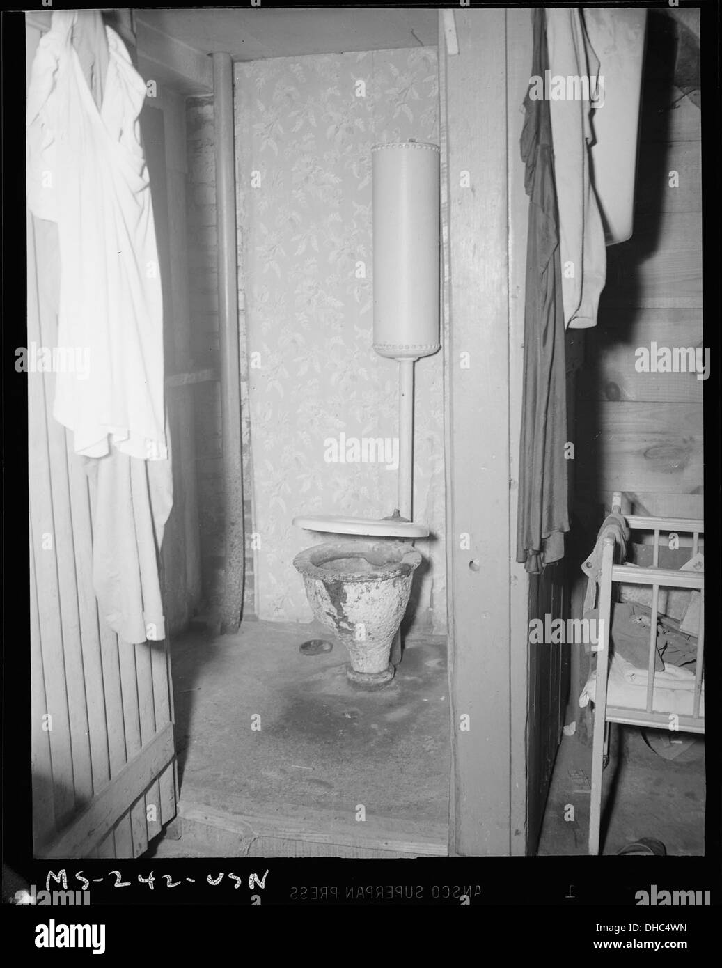 A lavatory in a company-owned house at the H.C. Frick Coke Company ...