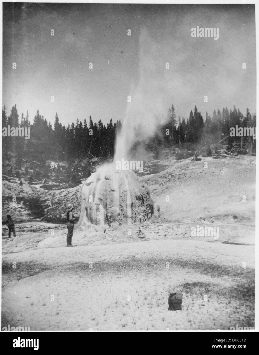 Lone Star Geyser in Yellowstone National Park is a geothermal feature ...