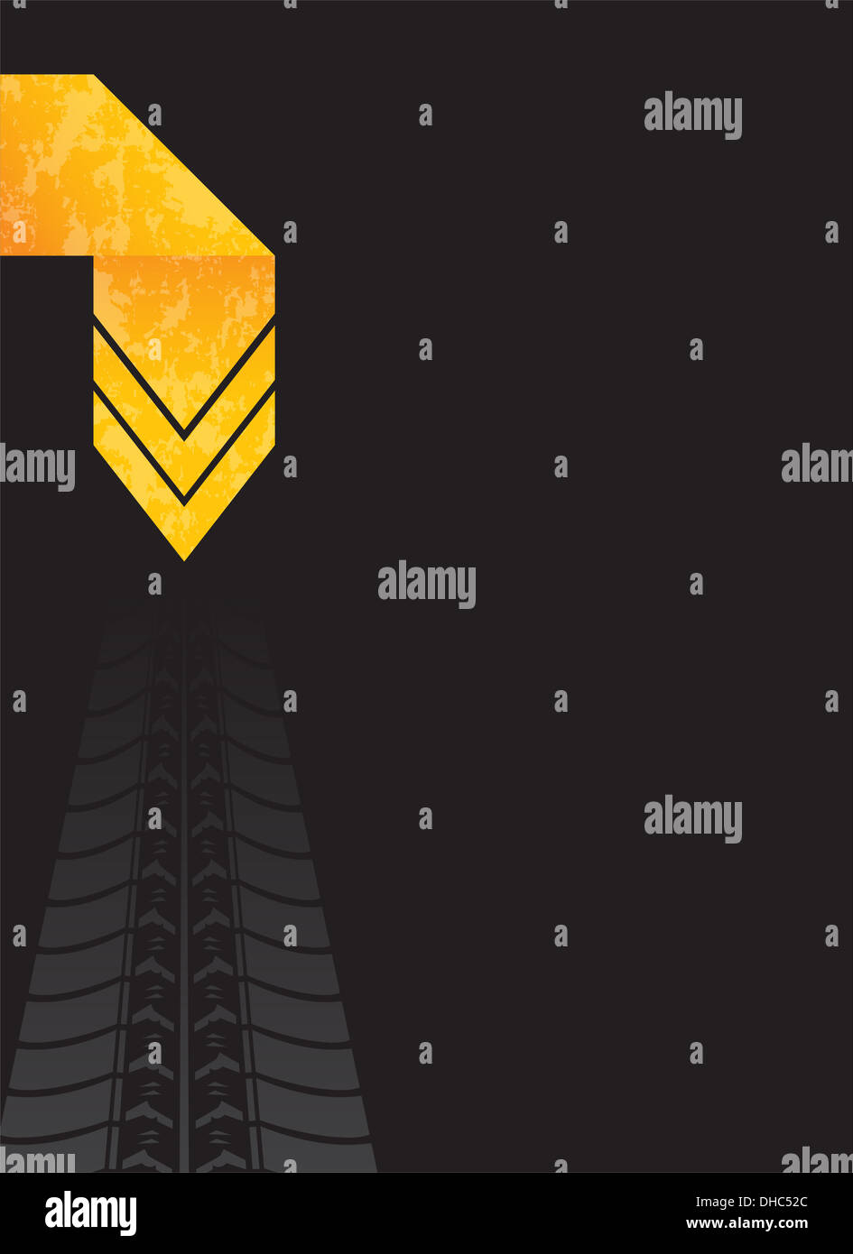 special flyer with tire design Stock Photo - Alamy