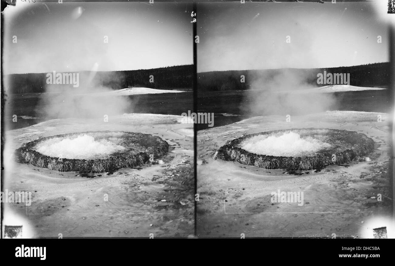 The lower basin in Yellowstone National Park, an area known for its ...