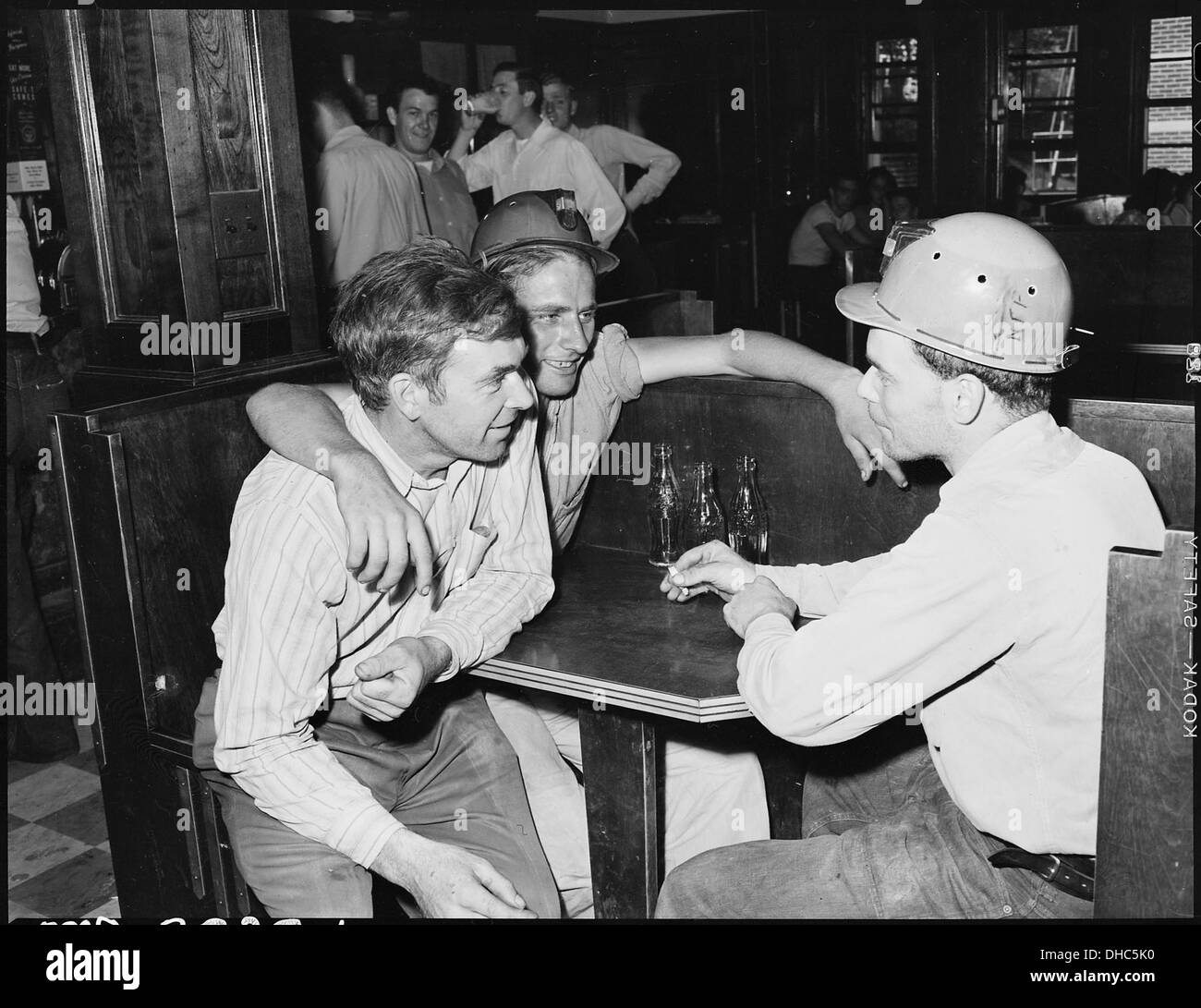 Miners in soda fountain inland steel company hi-res stock photography ...