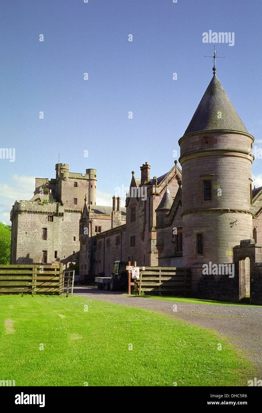 Hoddom Castle, Annandale, Dumfries and Galloway, Scotland, UK Stock ...