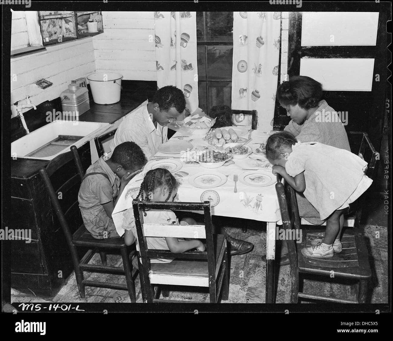 James asks the blessing eating supper gilliam coal coke company hi-res ...