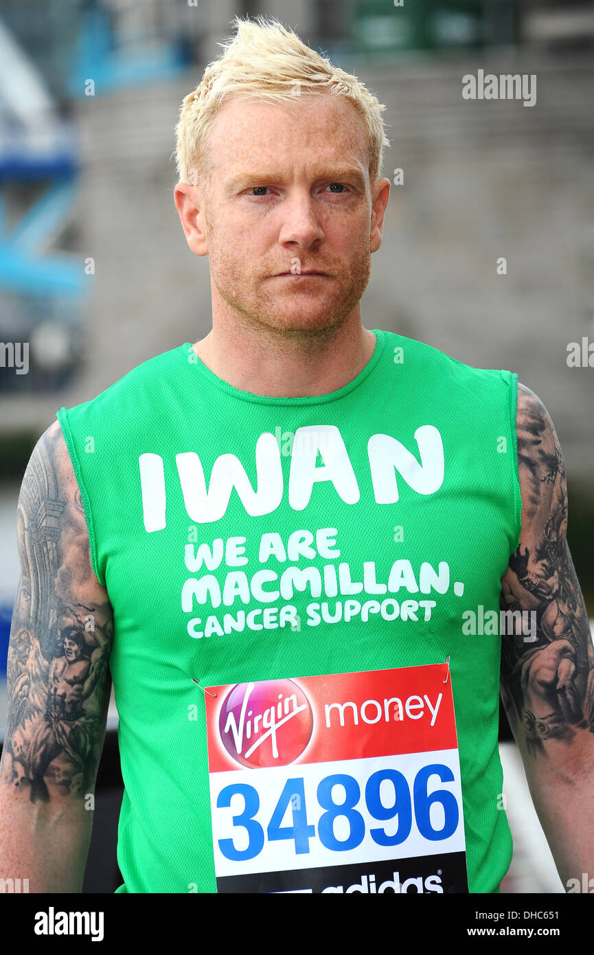 Iwan Thomas Virgin London Marathon 2012 - Photocall at The Tower Hotel ...