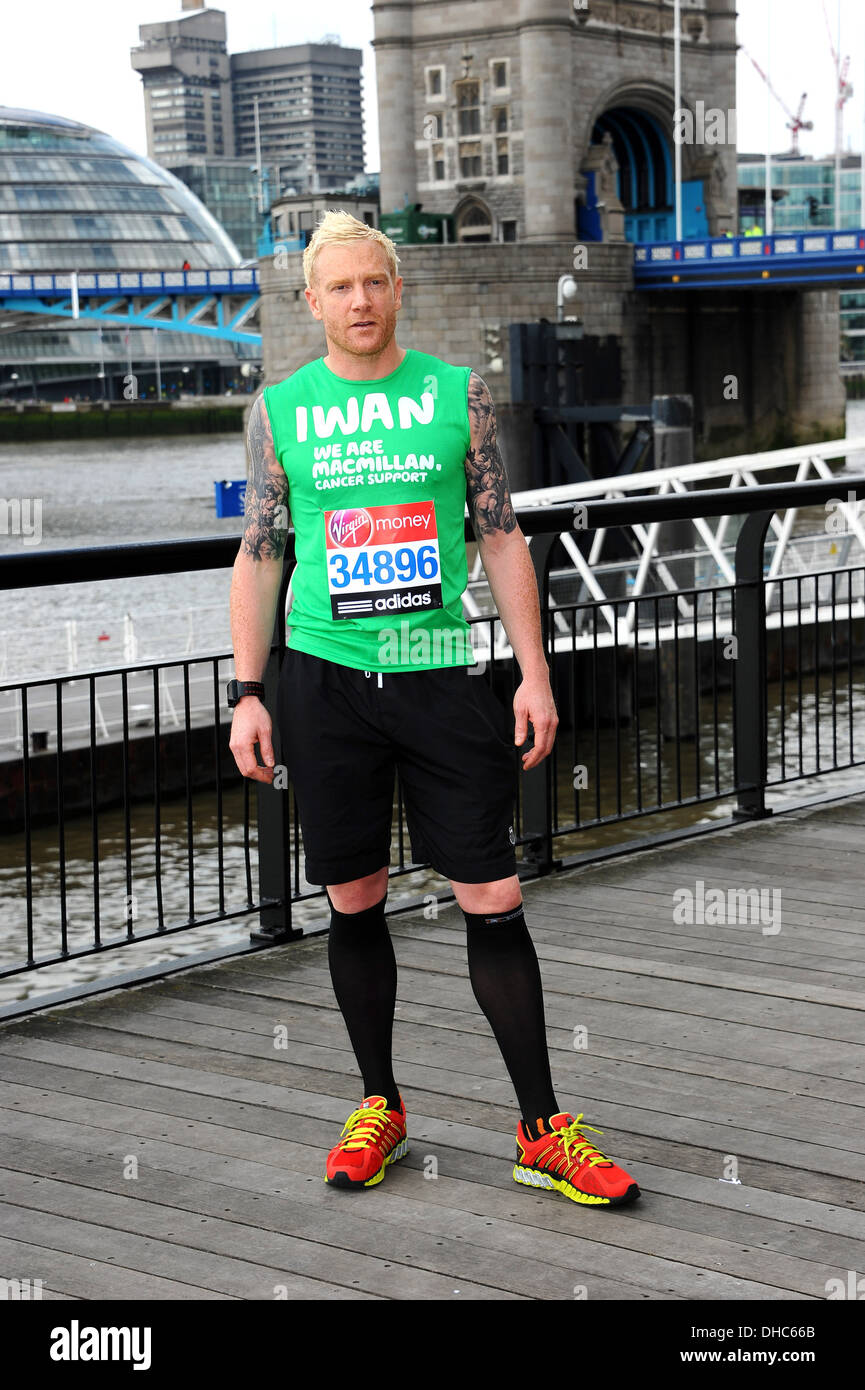 Iwan Thomas Virgin London Marathon 2012 - Photocall at The Tower Hotel ...