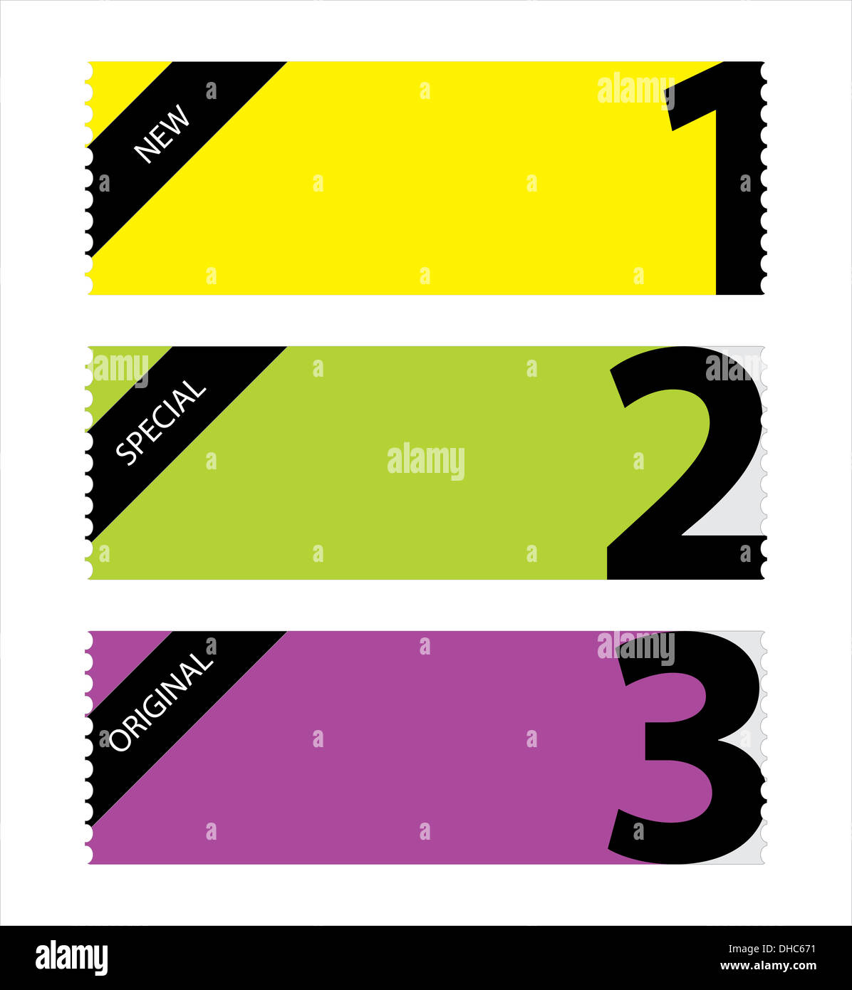 special tickets with numbers Stock Photo - Alamy