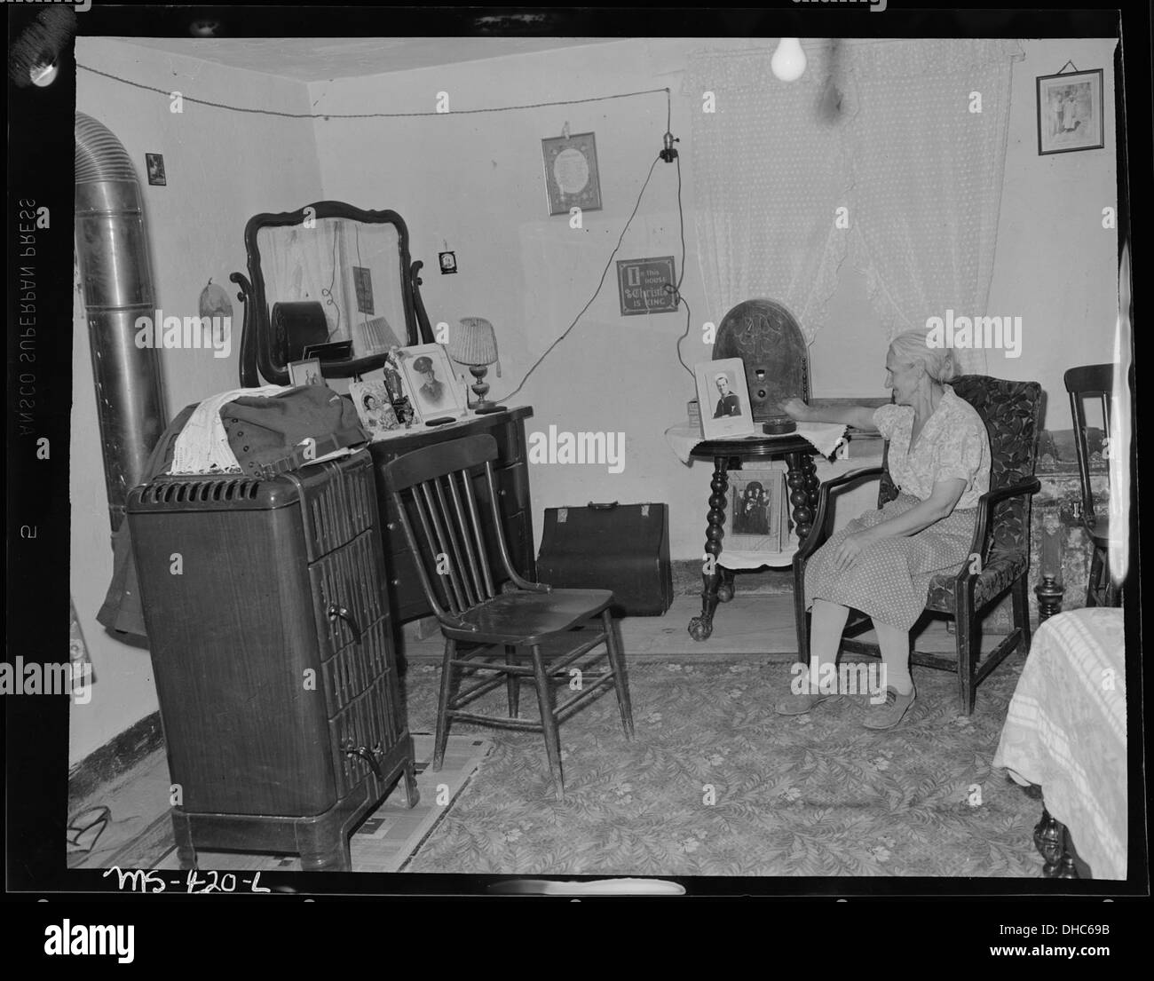 Mrs. Camillo Gasperetti, wife of a former miner, is pictured in the ...