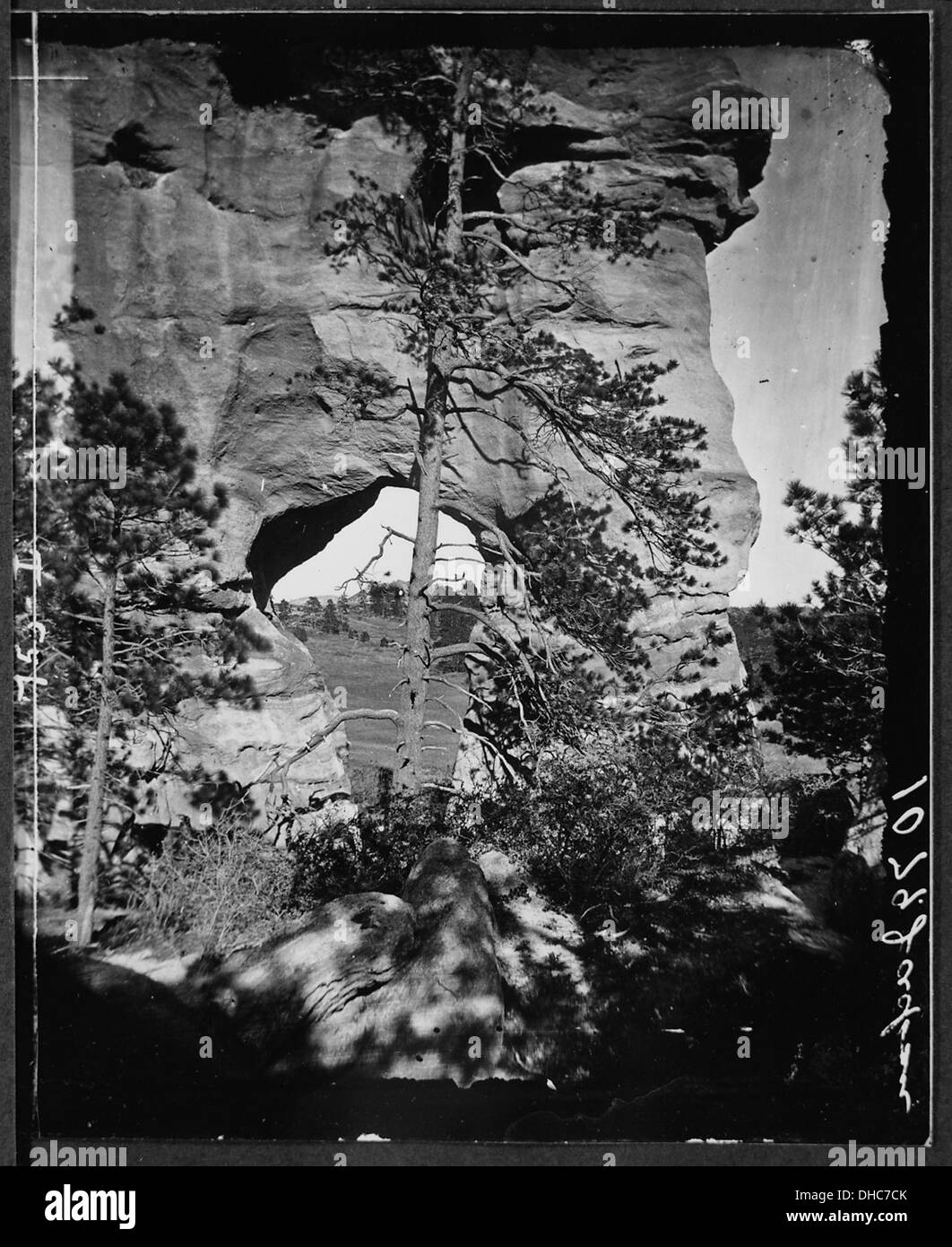 The image shows a natural arch under Castle Rocks, located near ...